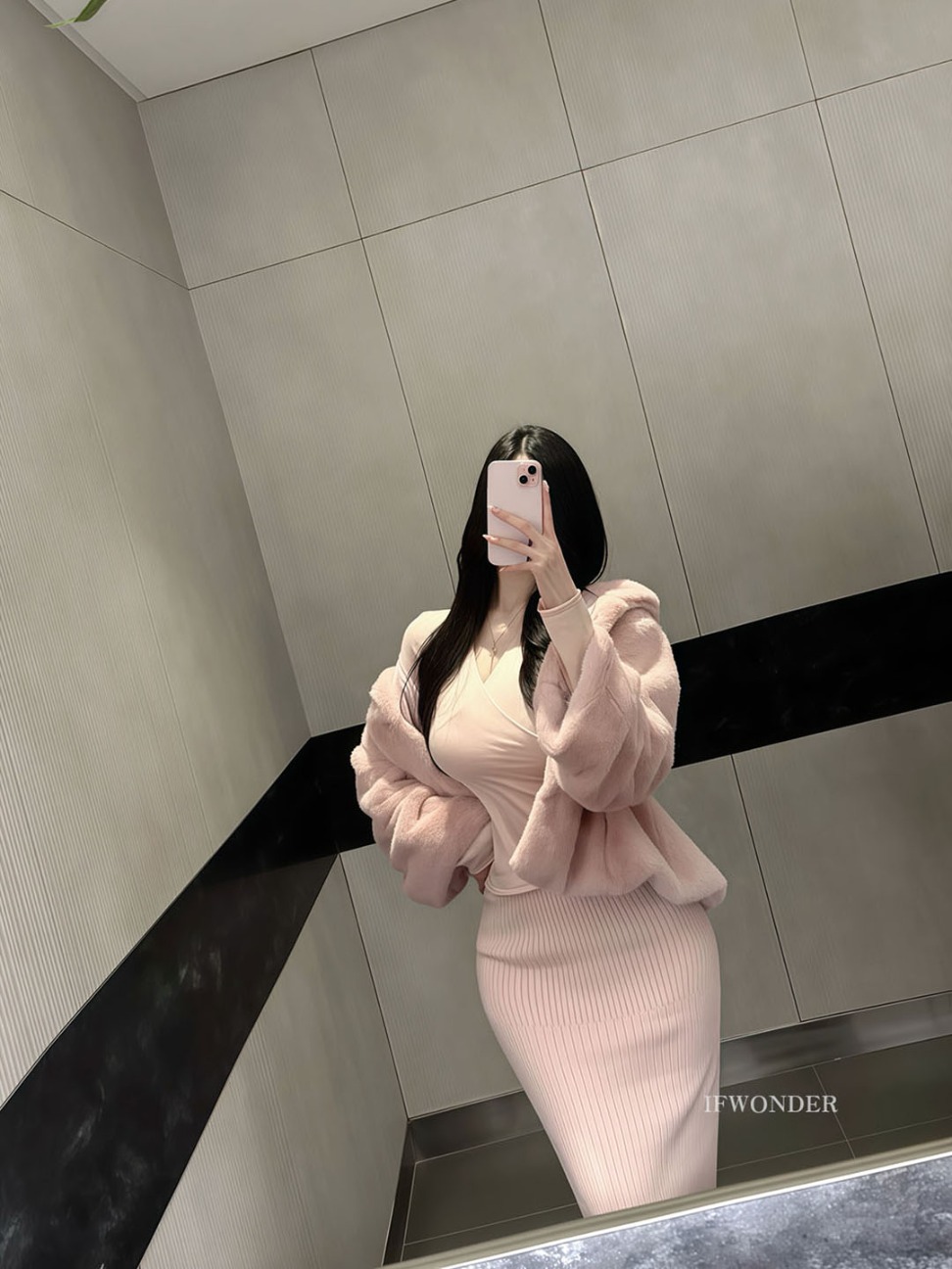 이프원더 [수입] 레이첼 니트 스커트 set (4color)