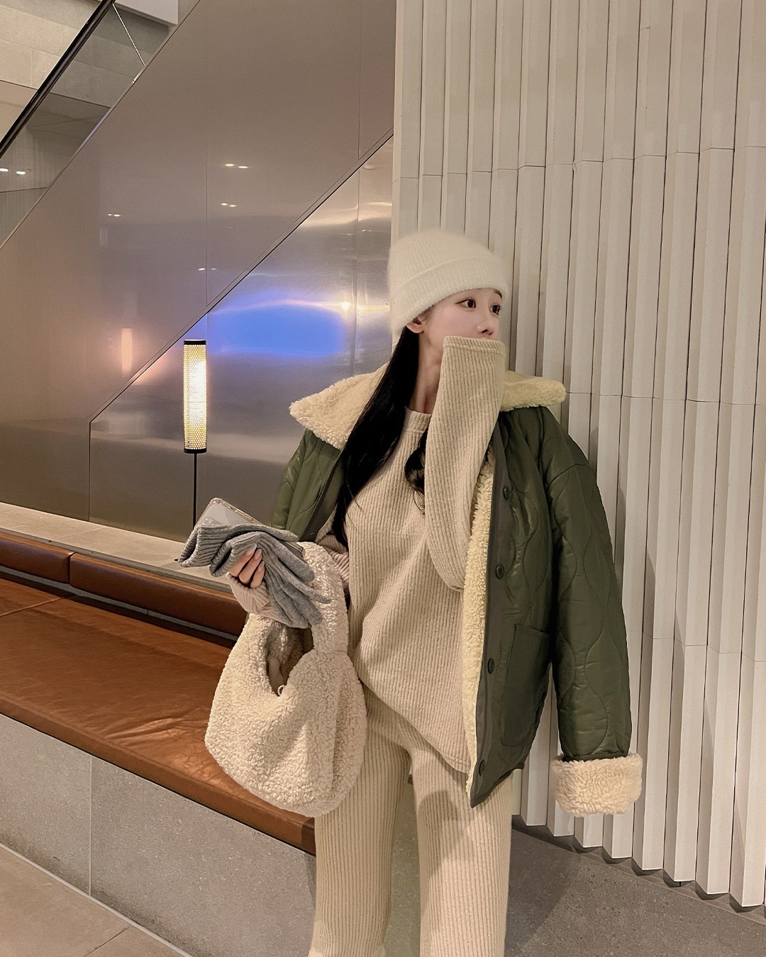 메이빈스 뎁 리버시블 퍼 퀼팅 점퍼겨울 겨울아우터 겨울점퍼 퀼팅패딩 양면패딩 리버시블 겨울패딩 데이트룩 데일리룩 한파템 한파아이템 퍼자켓 겨울퍼패딩