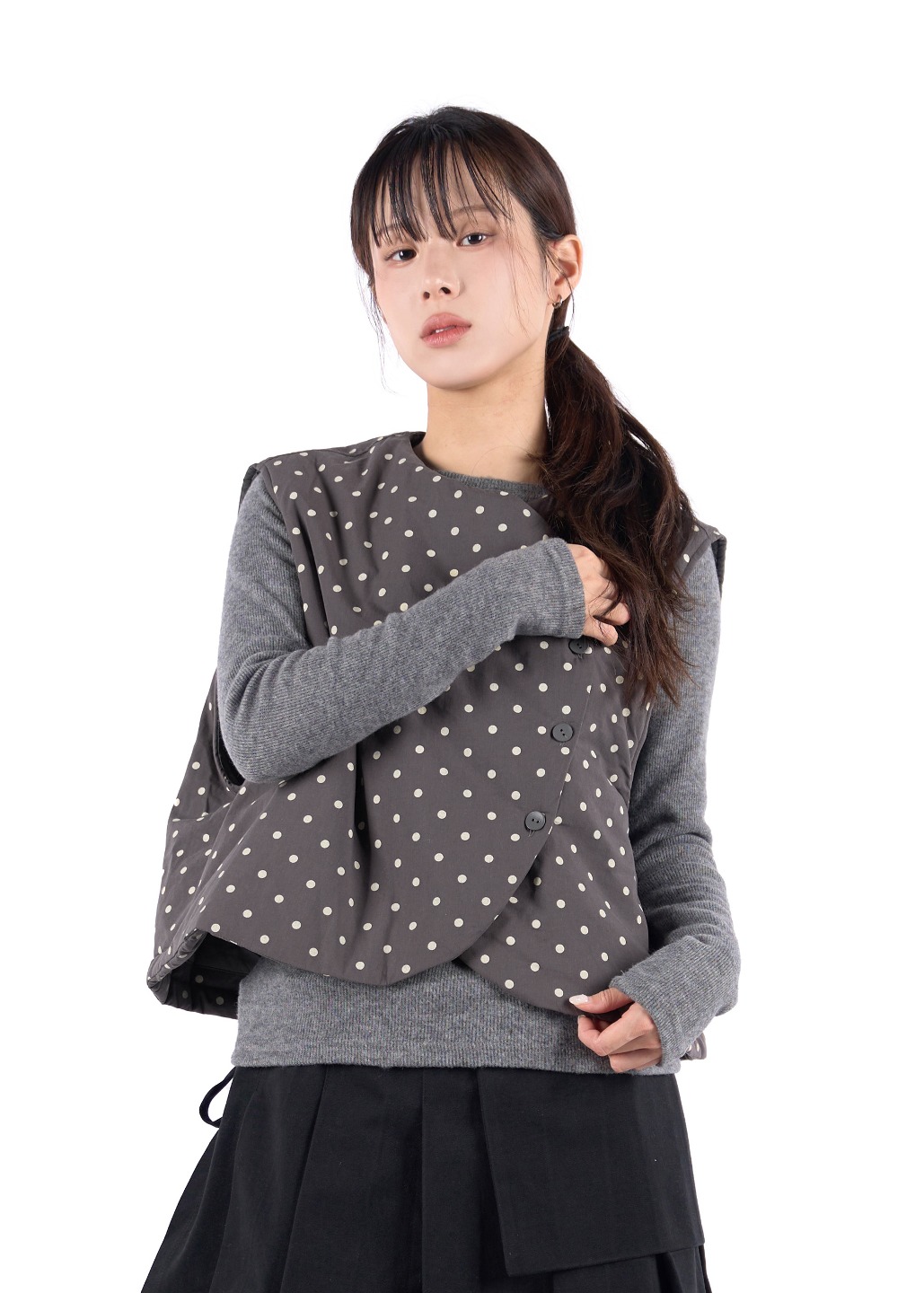 릿킴 [reets] DOT PADDED VEST