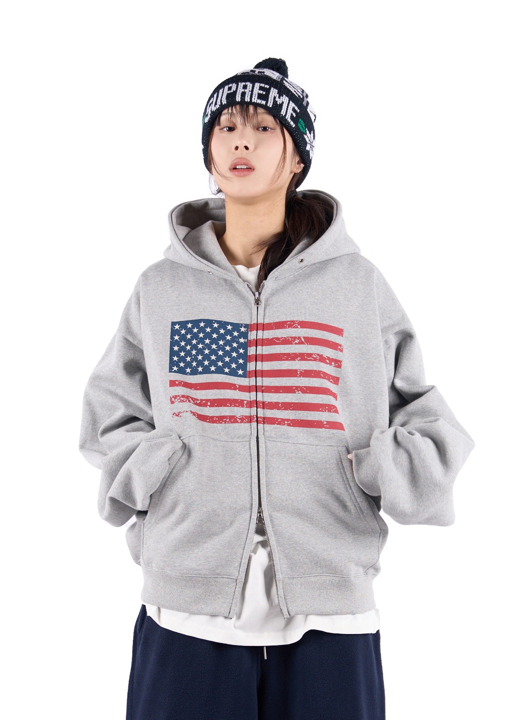 릿킴 US HOOD ZIP-UP