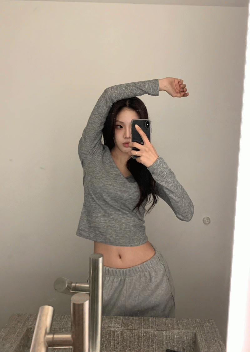 로브씨엘 -3kg 유넥 골지 레이어드 T