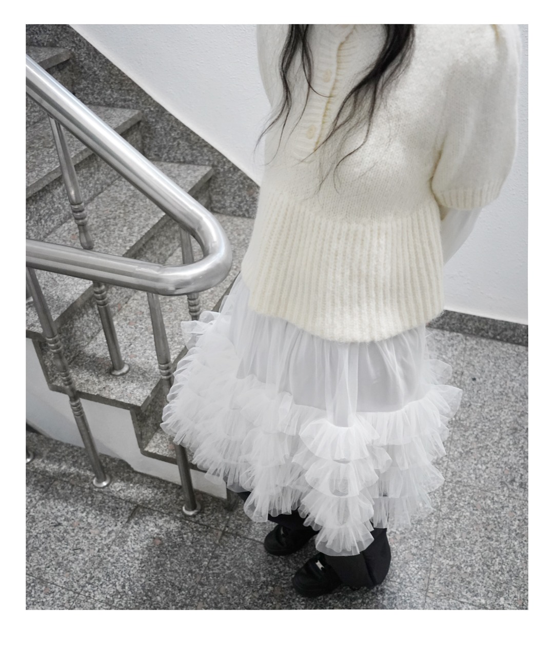 피에브레 sha layer midi skirt (2c)