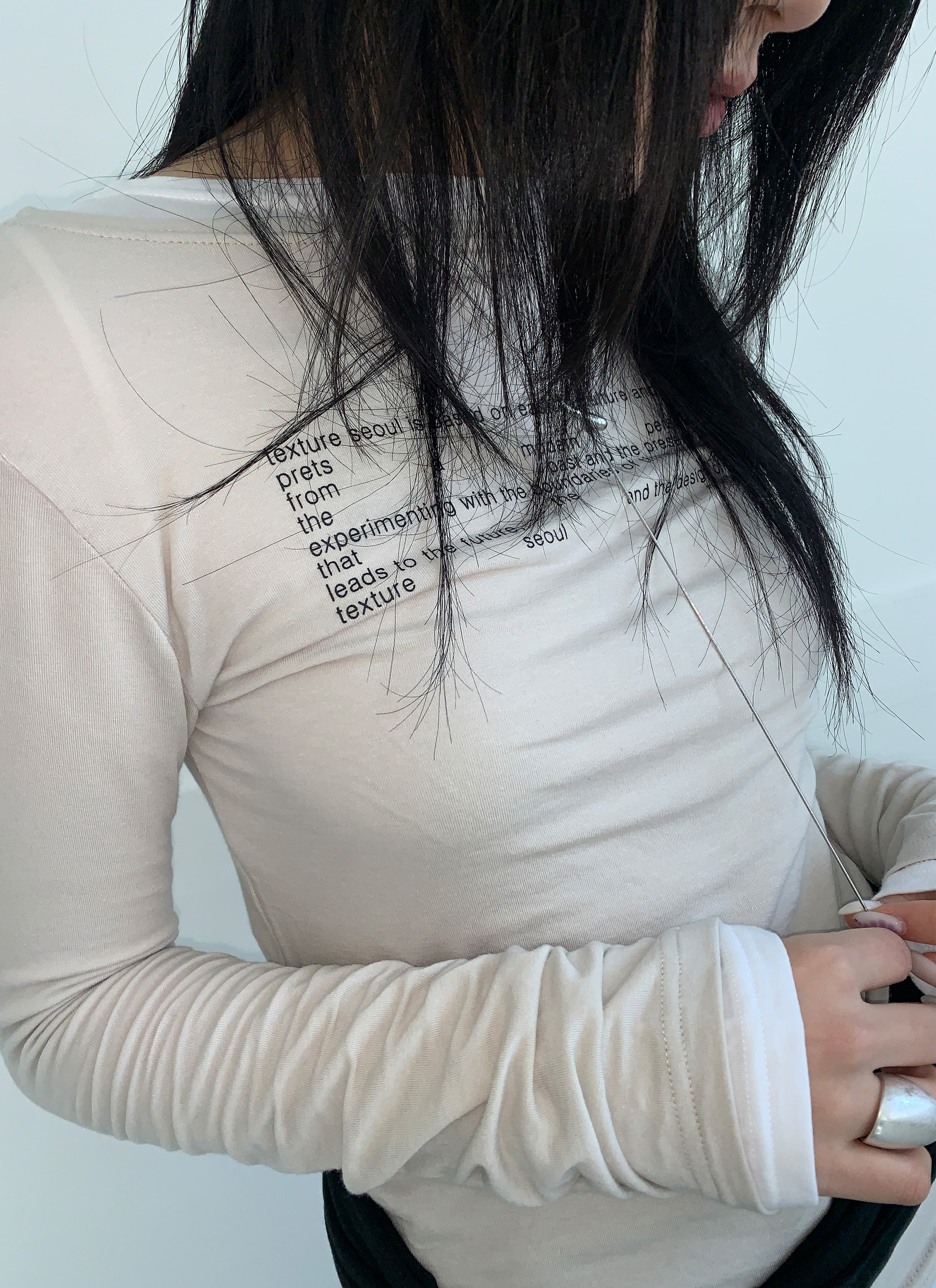 이이알하우스 Gety lettering tee (4C)