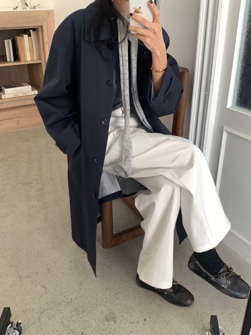 한시오분 UNDERSON 언더슨 25ss 맥 바이오 트렌치 코트 싱글 롱 ct 2color