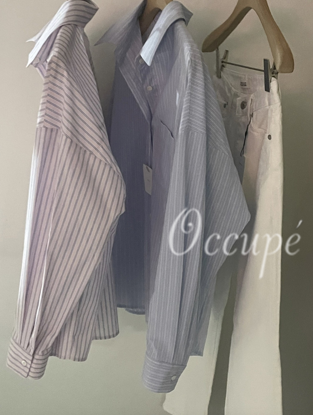 오큐페 이너프 25ss 베리 셔츠 스트라이프 (2col) inouf 봄남방