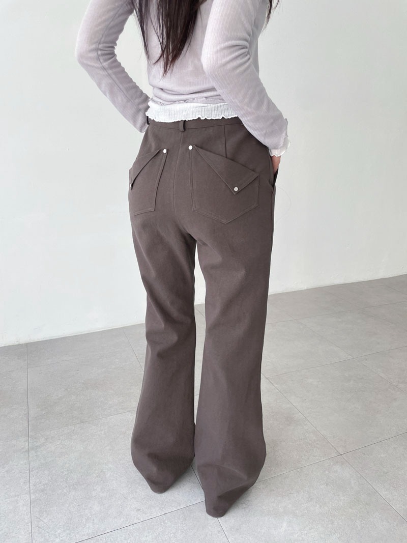 으나카이브 diagonal pocket pants (2color)