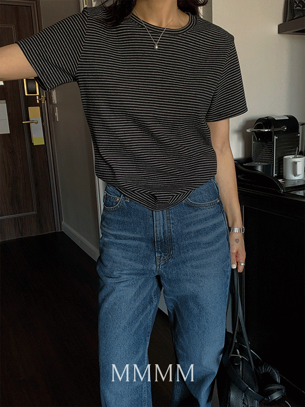 젬마월드 MMMM클래시크 스트라이프 반팔티[size:1,2]