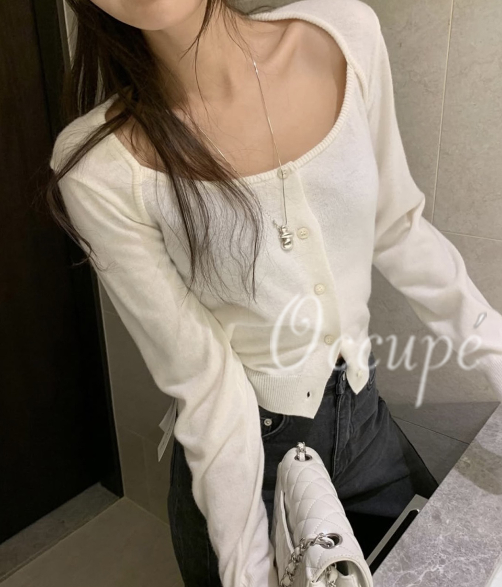 오큐페 포스터 루이스 캐시 가디건 (4col) poster 캐시미어가디건