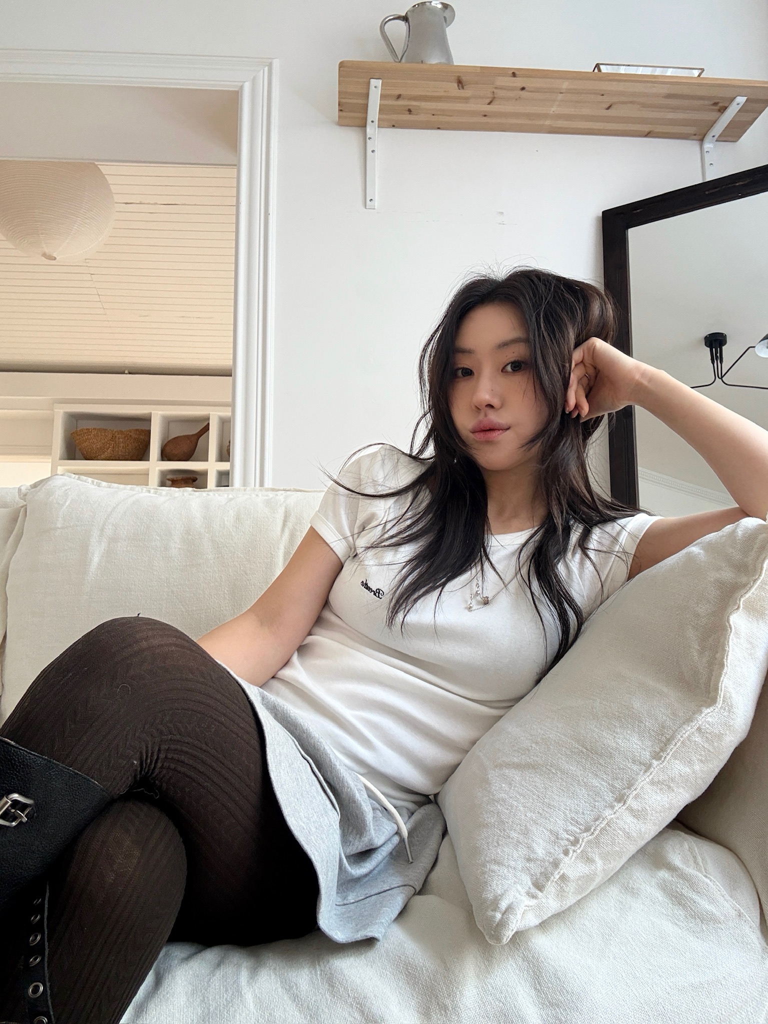 아키텍트 [그레이 핑크 블루 바로배송] LOGO HALF TEE (4COLOR)