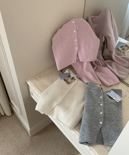 미뉴에트 [울 76%] Merico wool cardigan (3color)