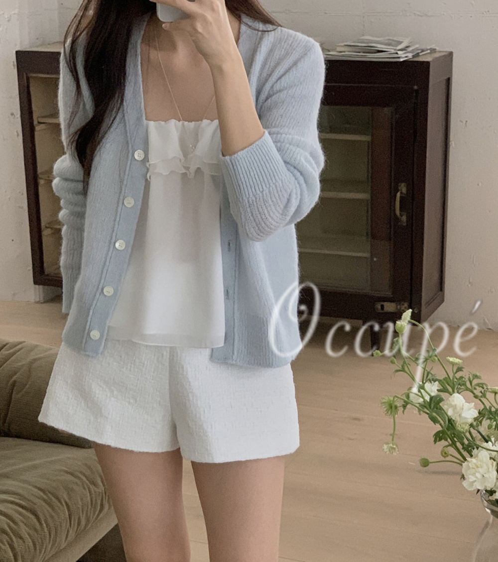 오큐페 미엘 젤링 뷔스티에 나시 (3col) miel 오프숄더 블라우스