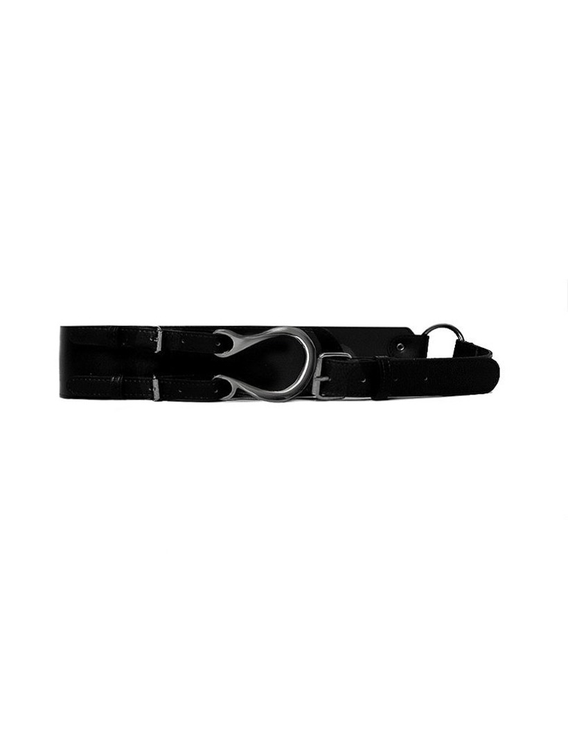 시크윈 HOOP TO BUCKLE BOLD WRAP BELT 후프 투 버클 볼드 골반 랩벨트
