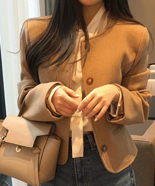 미무드 다이앤 트위드 자켓jk (2color)