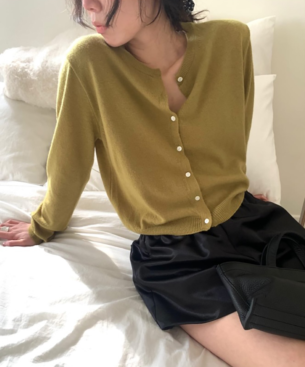 버나뎃 [당일 소라,핑크]드온도 25SS 봄 노튼 캐시미어 가디건 (5col) deondo