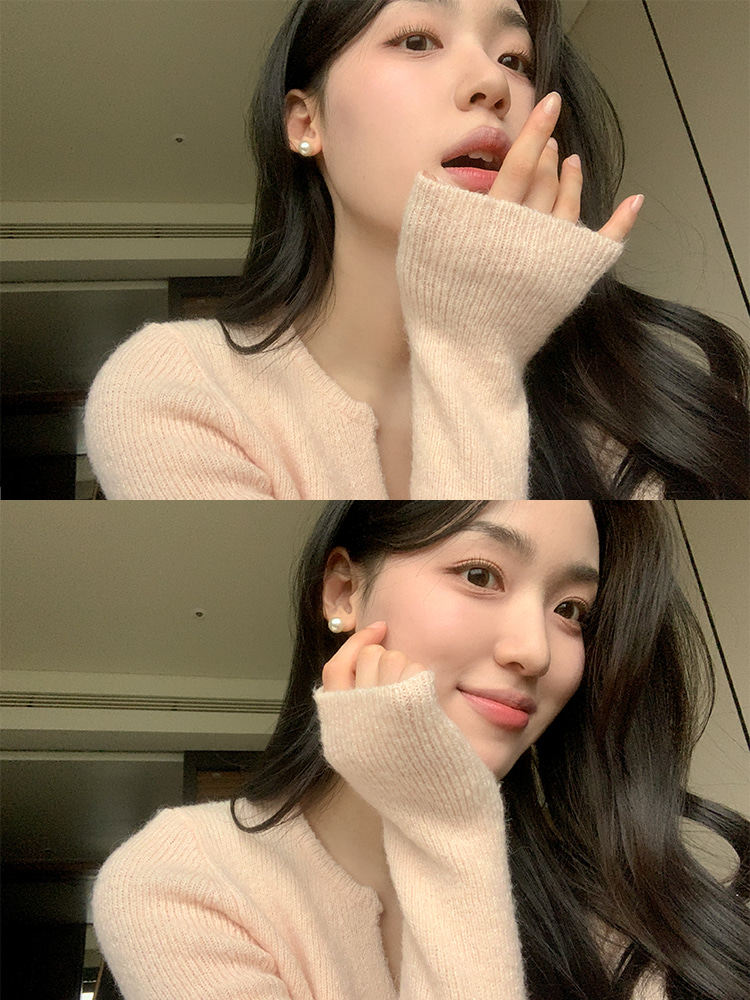 렌느 [데일리] 로지 니트 가디건 (4colors)