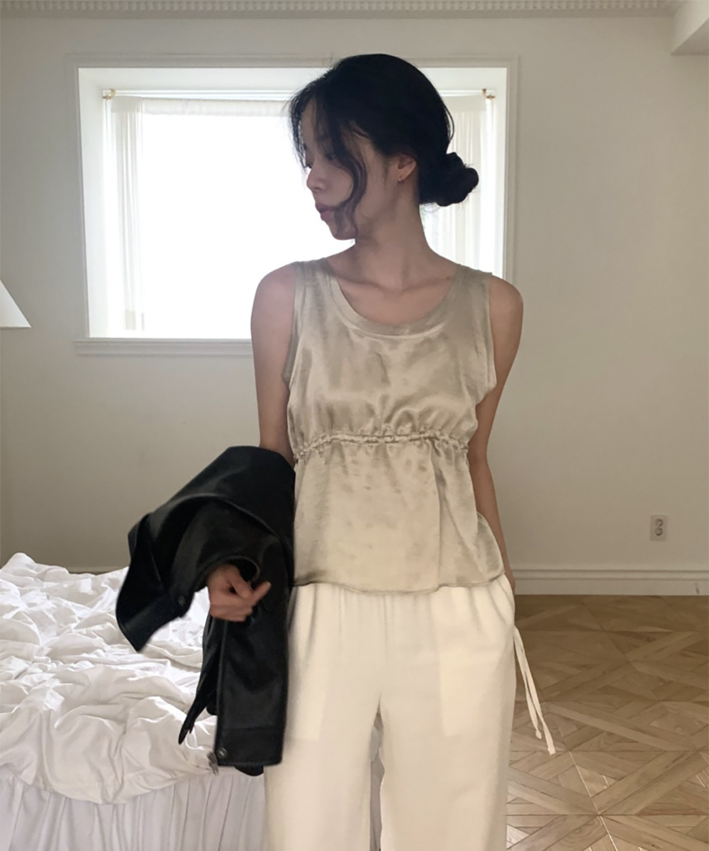 버나뎃 드온도 러플 스트링 블라우스 (3col) deondo