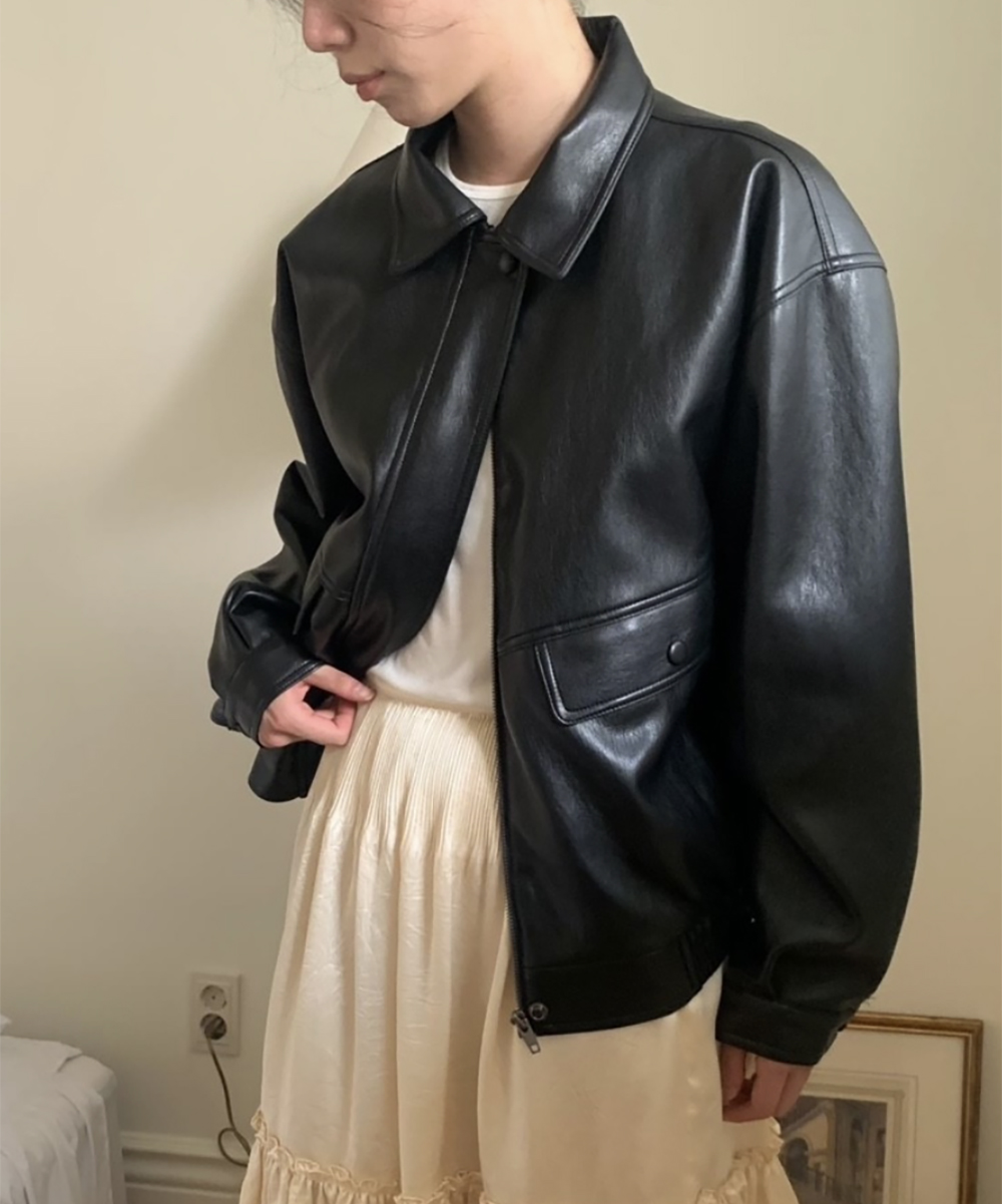 버나뎃 드온도 비건 램스킨 자켓 (2col) deondo