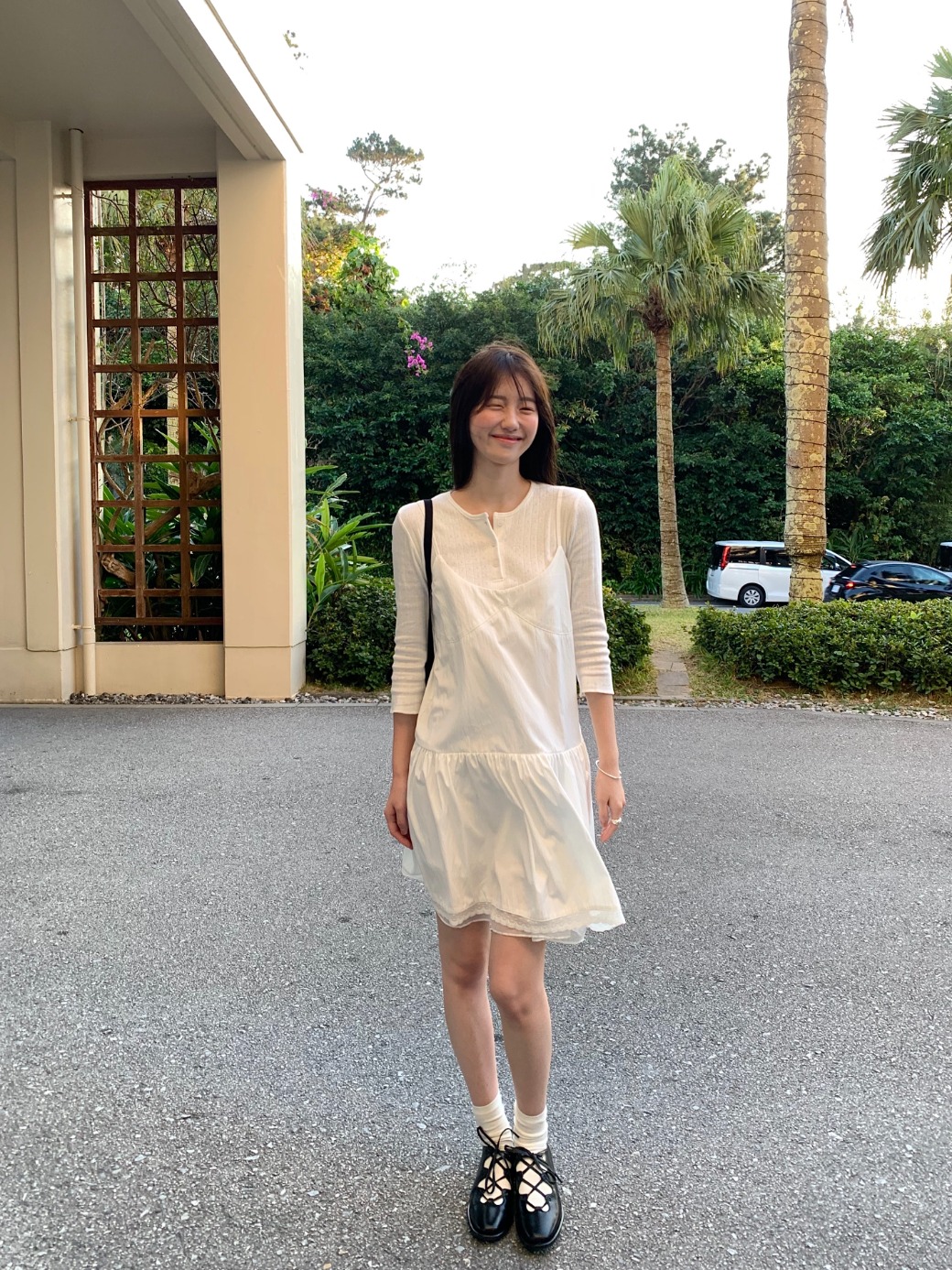 프릴리 DM. Lace Layered ops