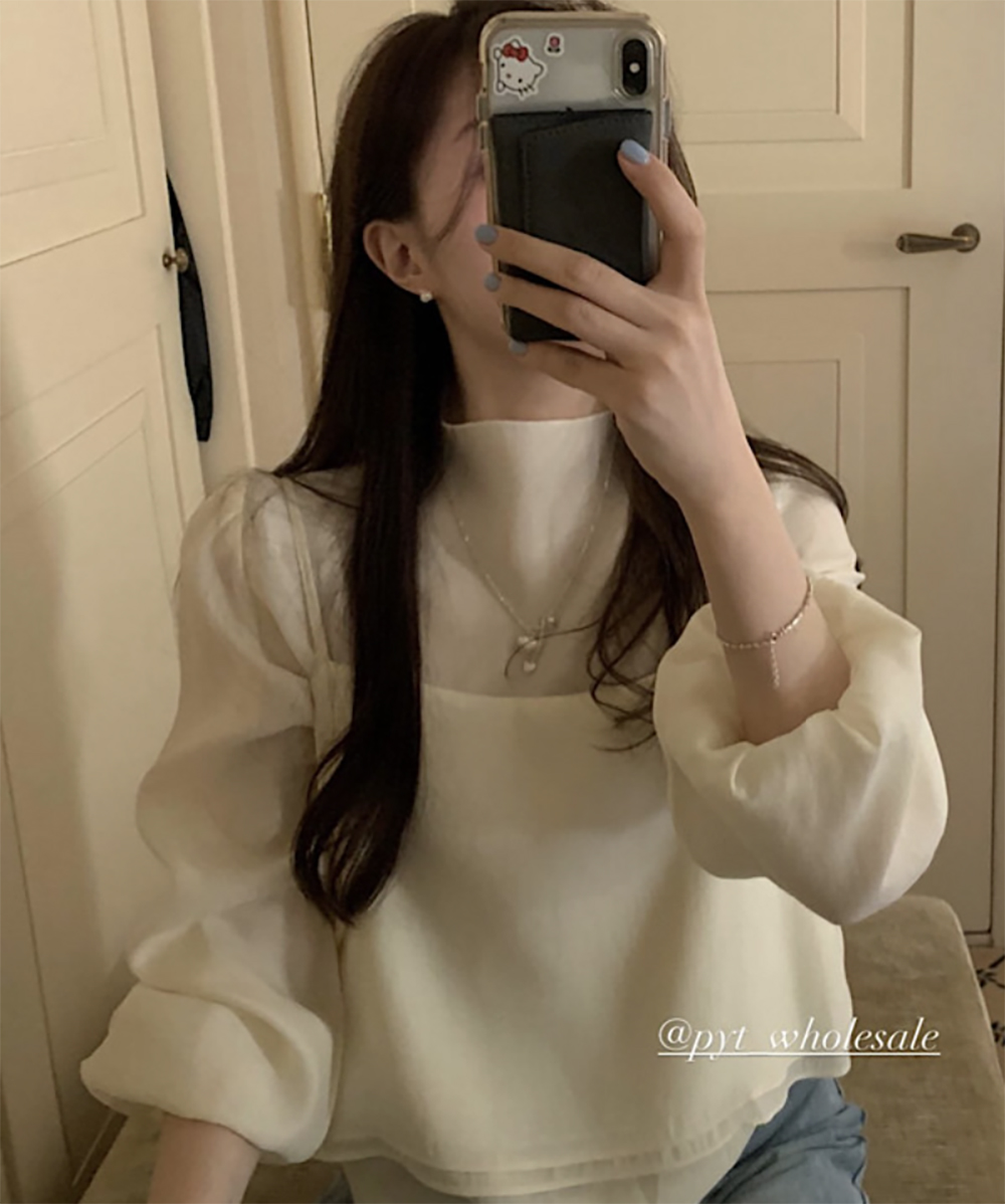 버나뎃 [당일]Pyt 소보르 블라우스 (3col) 프영띵 프리티영띵