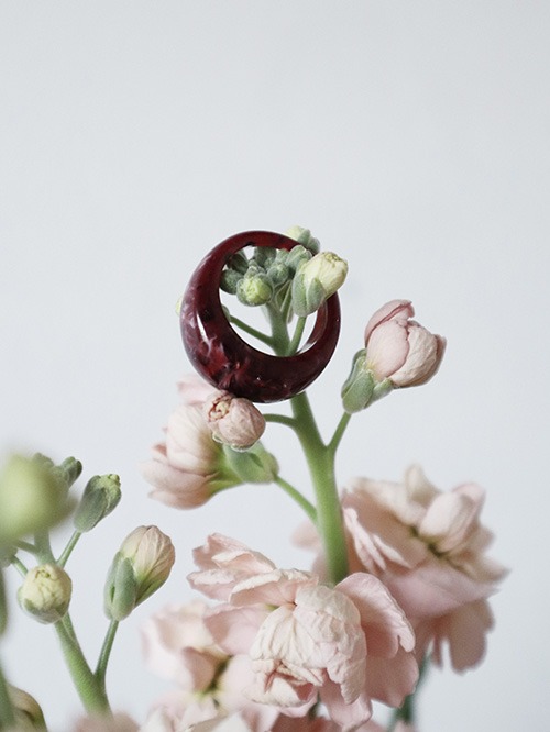 클라따 burgundy ring