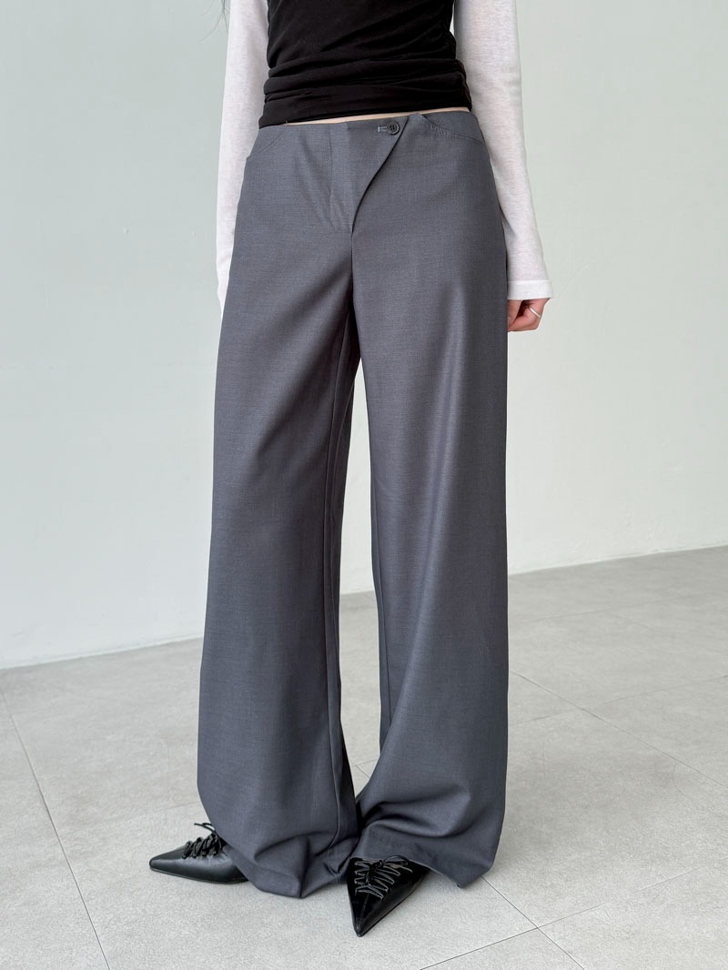 으나카이브 river button slacks (2color)