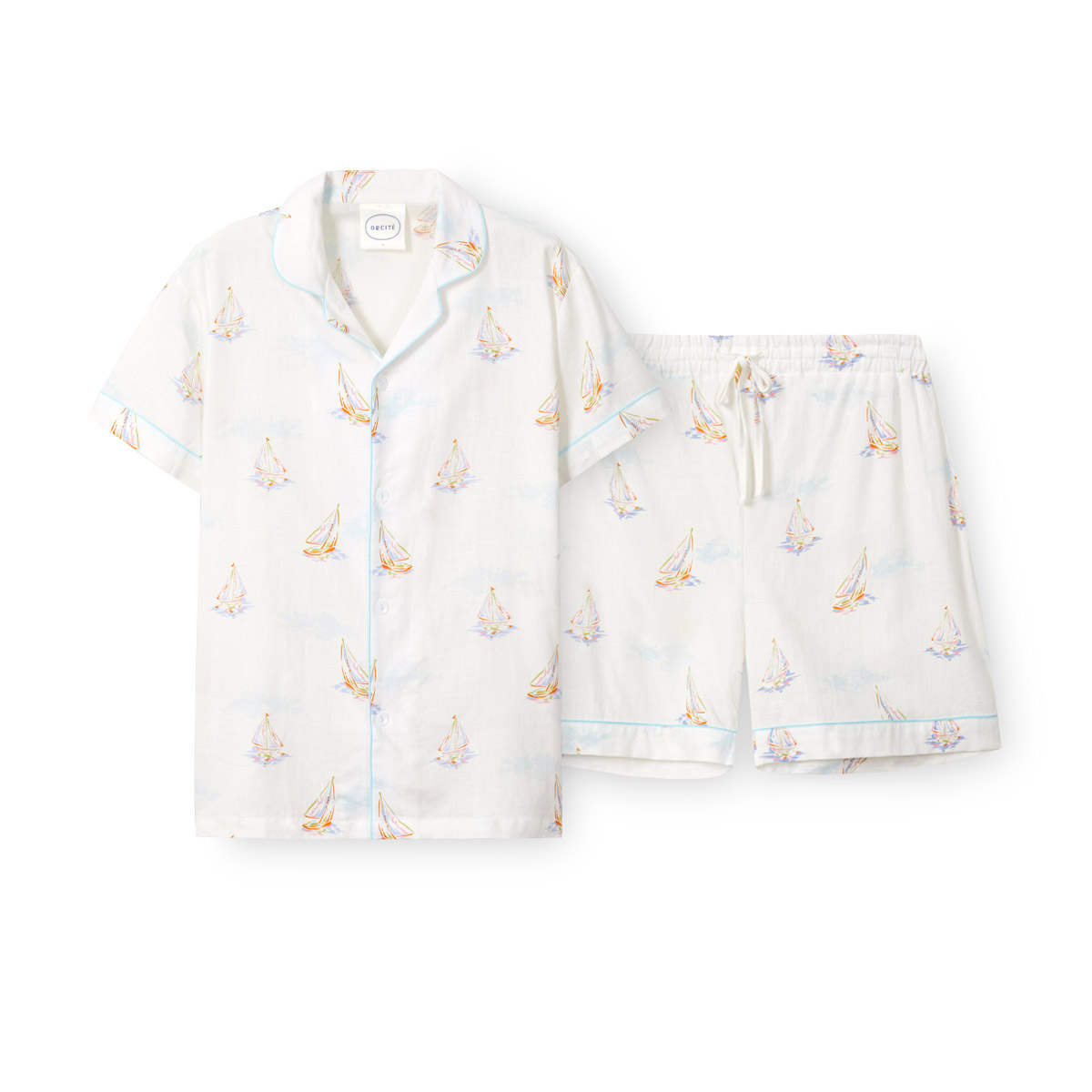 오르시떼 남녀공용 F075 트리에스테 반소매 상하