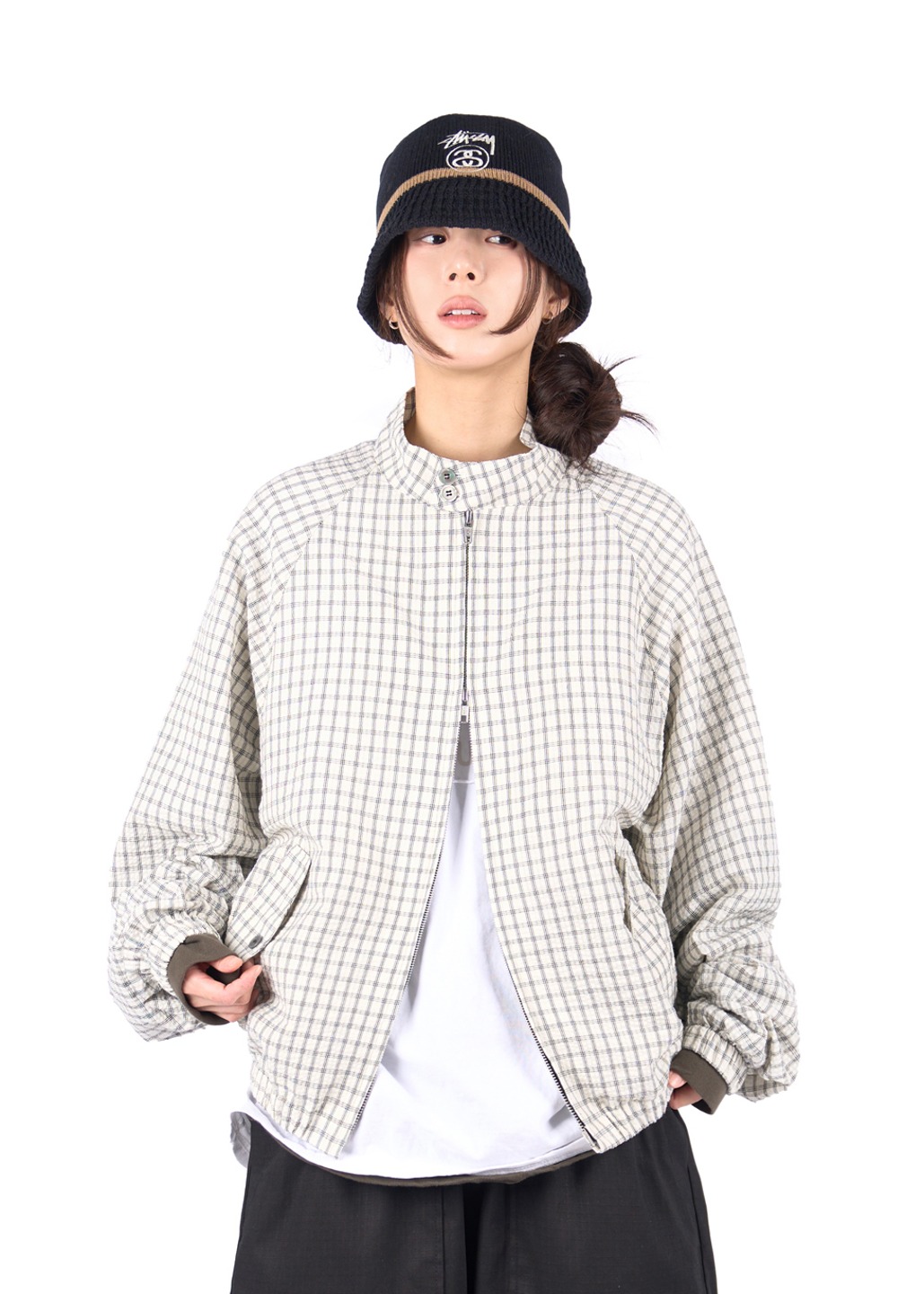 릿킴 CRAYON CHECK BLOUSON