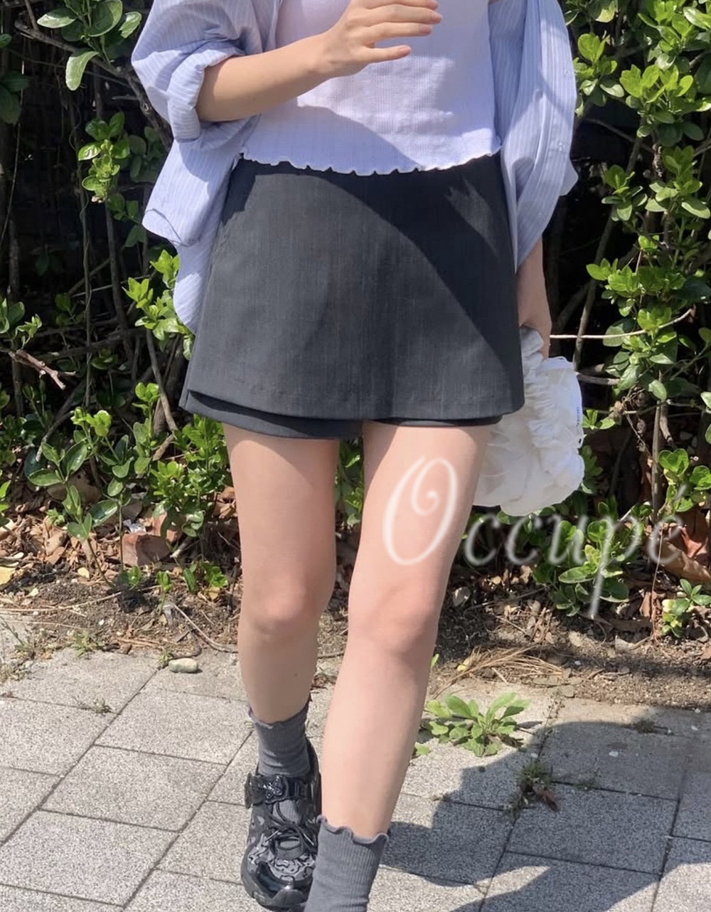 오큐페 [당일발송]미엘 큐리 치마바지 (2col) miel 미니스커트
