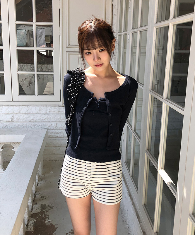 니어웨어 [NEW🌷봄신상] 크플 나시가디건 set (4color)