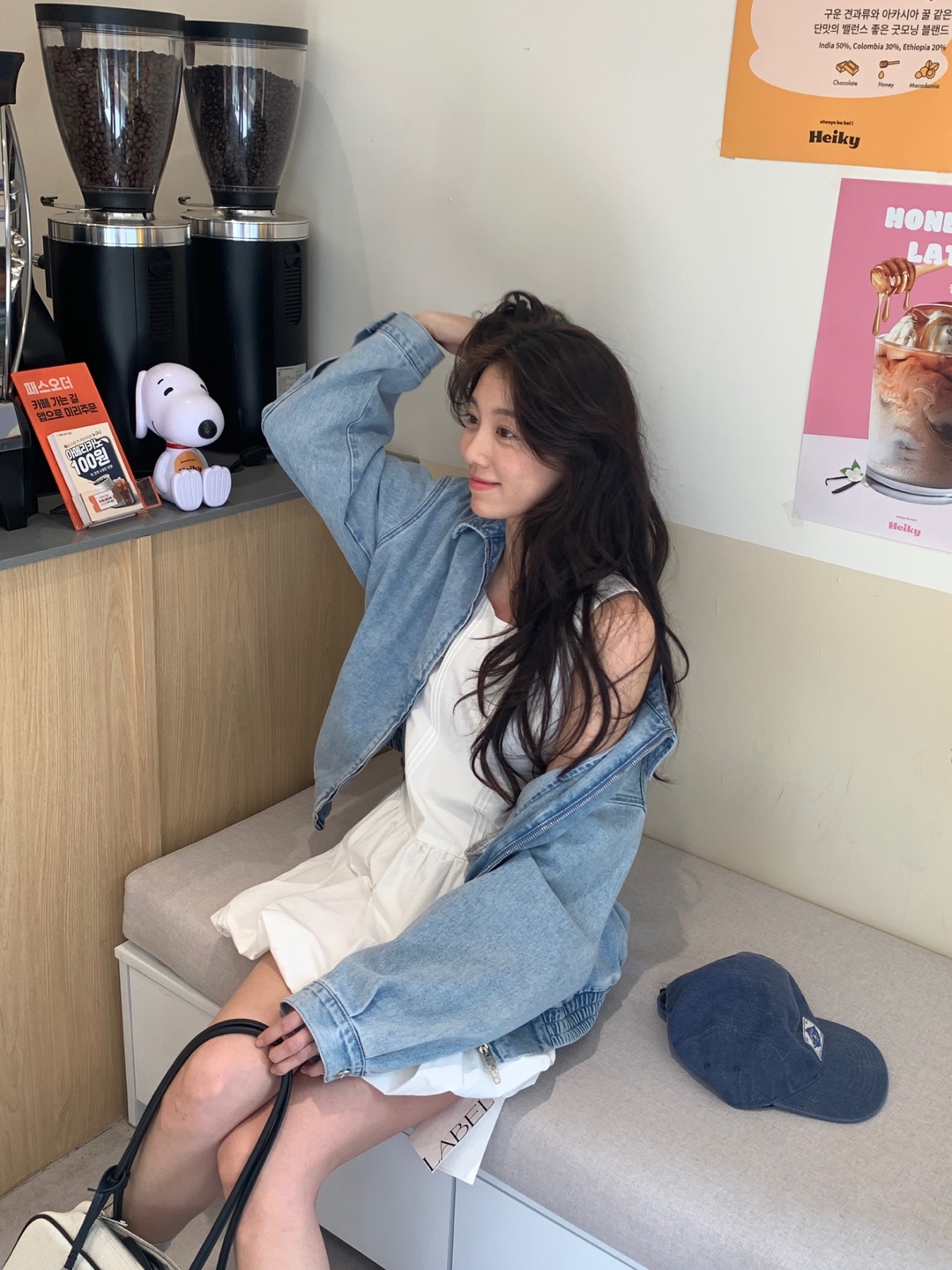 위드블룸 PREFRITT : Jenny denim blouson jacket