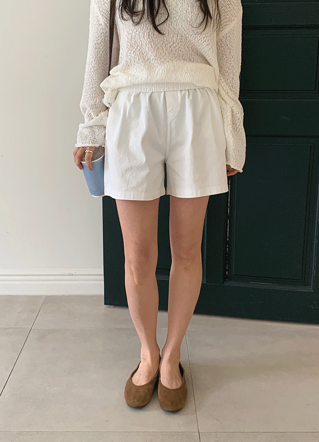 유이니 [탄탄/핏굿] Sandy cotton short pants (3color)