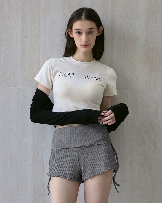 데비웨어 비비아나 셔링 쇼츠DEVI-B0088-차콜