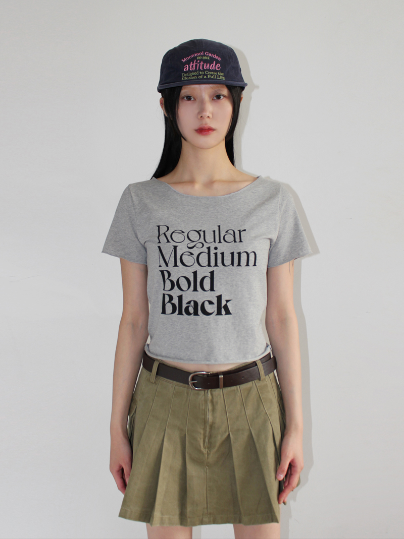 아케 IRREGULAR HALF T (3color!)