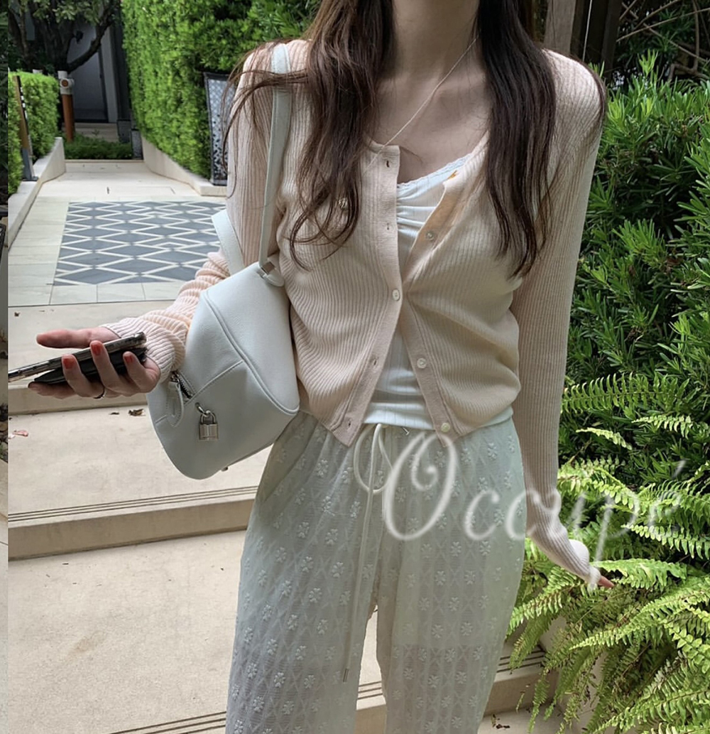 오큐페 [당일발송]pyt 프리티영띵 마몽드 린넨 가디건 (4col) 프영띵 여름가디건