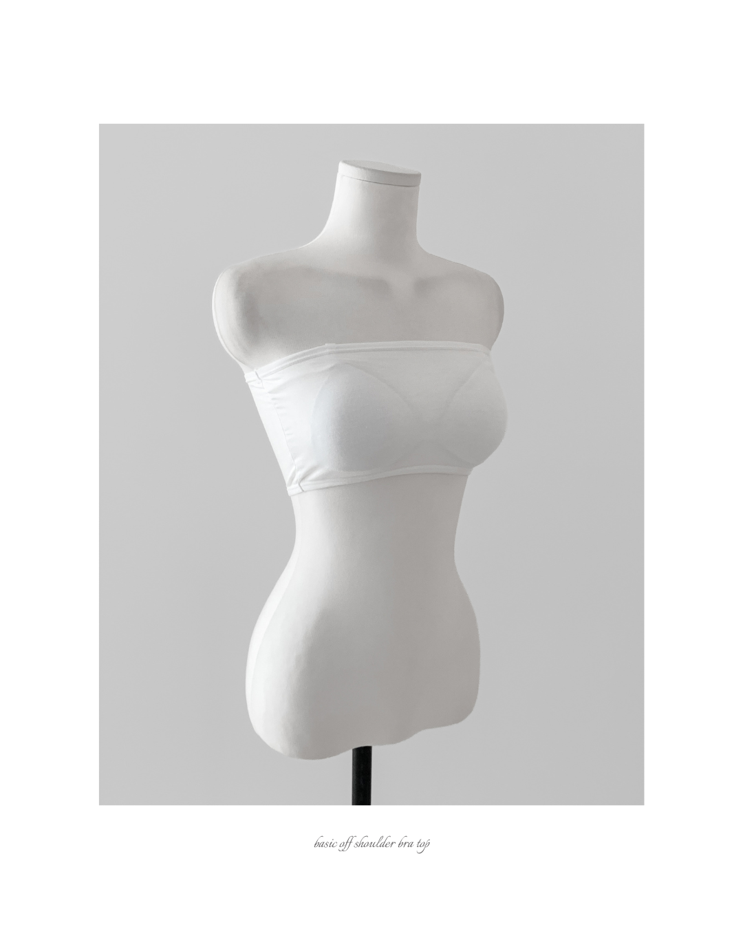 클라우드이모션 Basic Off shoulder bra TOP