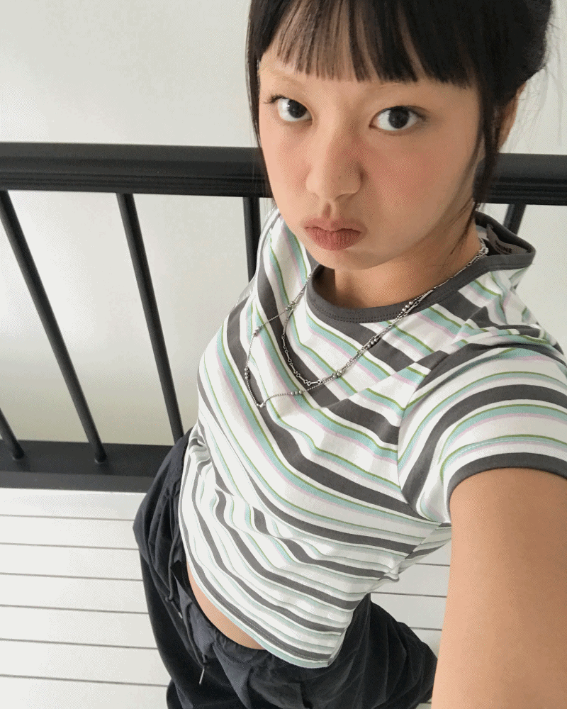 노어슨 [MD PICK!] TWIN STRIPE HALF T