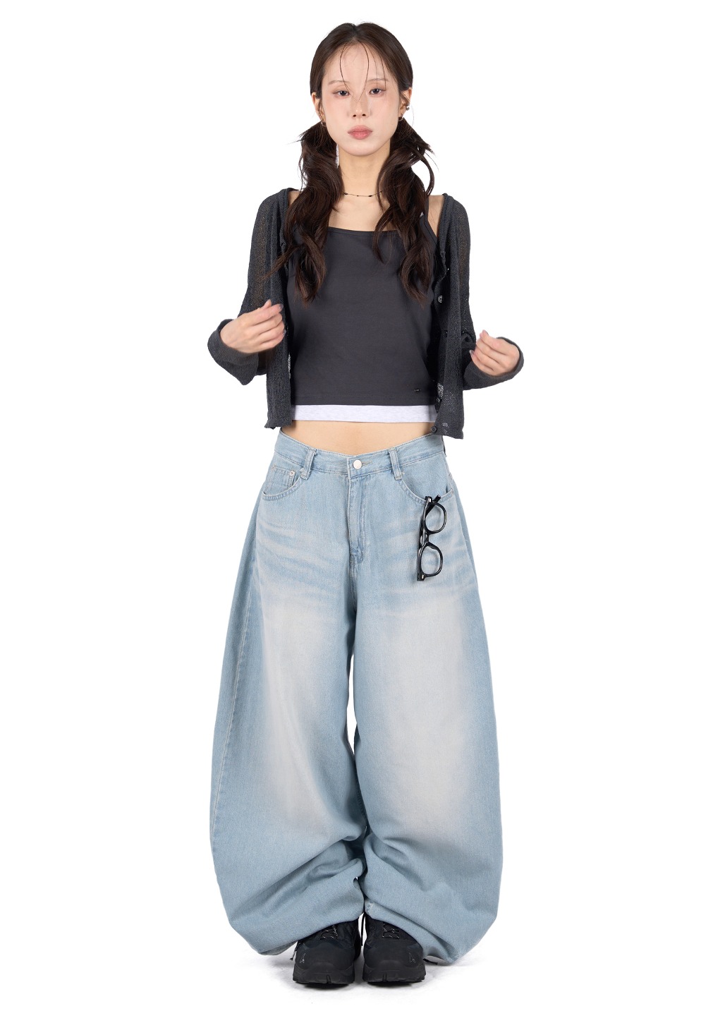 릿킴 SUMMER POT BALLOON JEANS