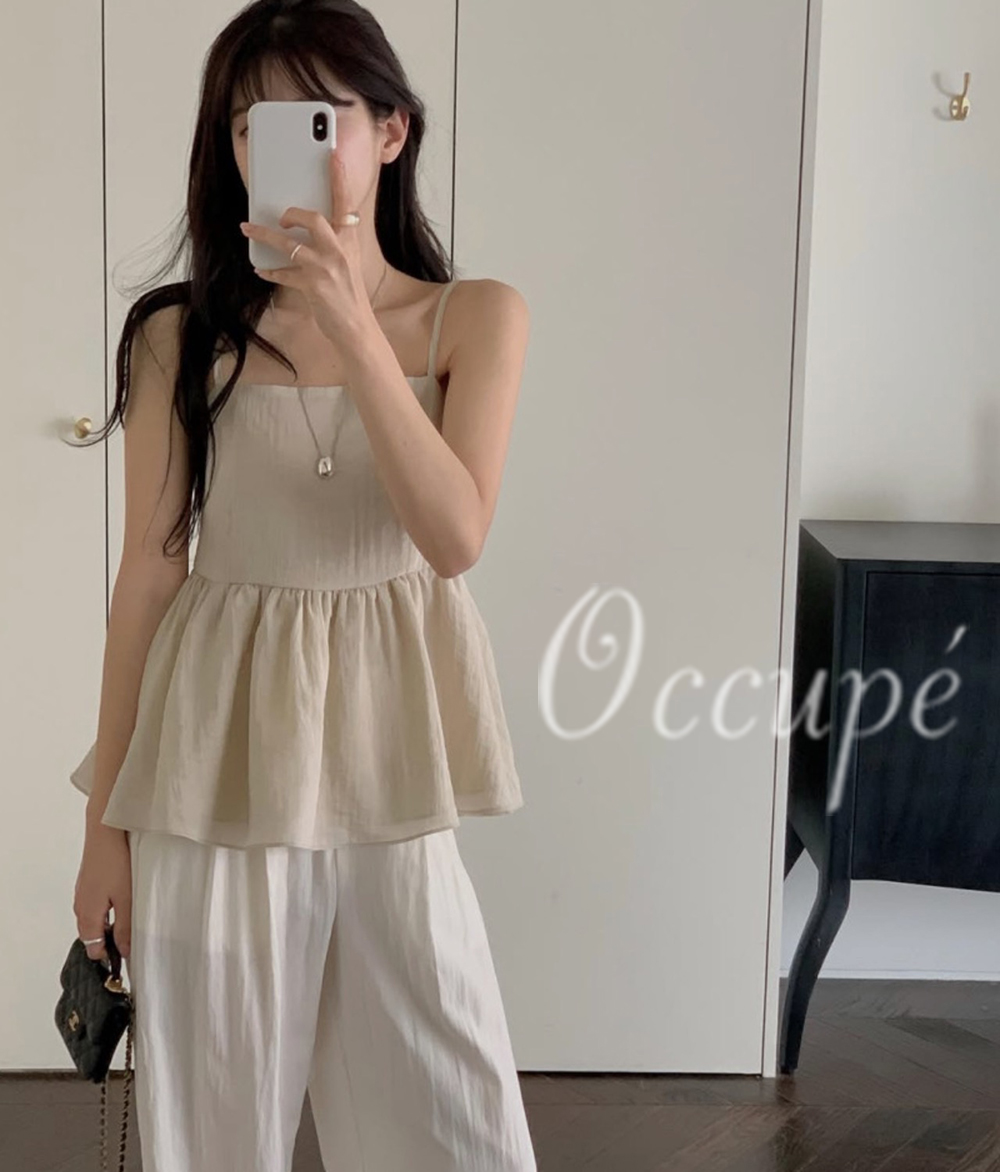 오큐페 [당일발송]미엘 시즈닝 뷔스티에 (3col) miel 여름나시 블라우스