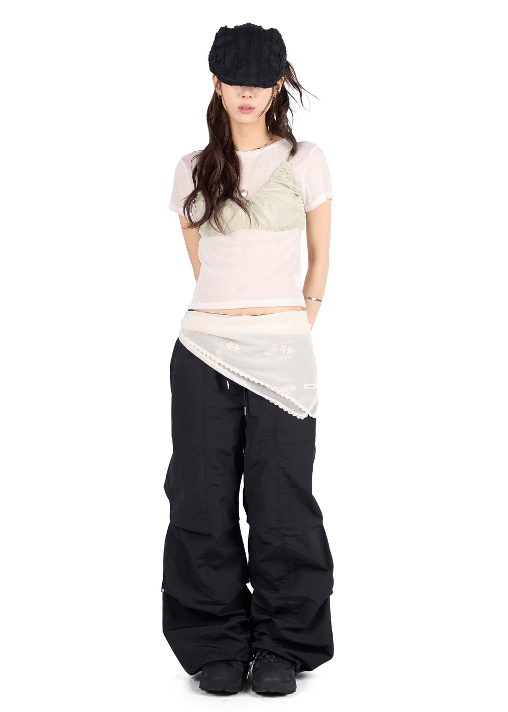 릿킴 TECH RIVET PARACHUTE PANTS