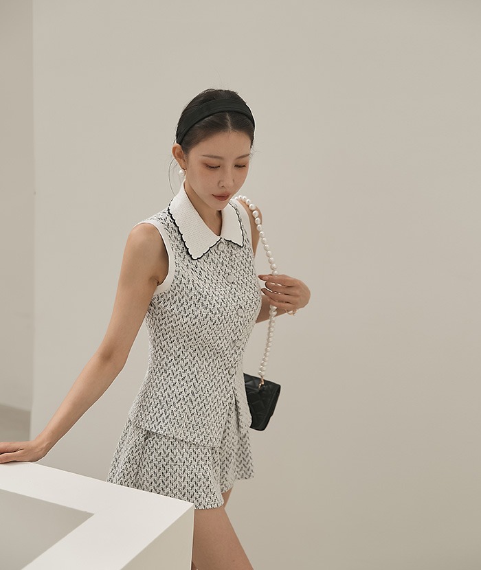 다바걸 [D&B]에틱카라조끼팬츠투피스_A2TP_E