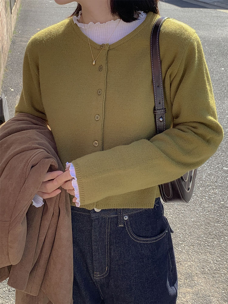 슬로우리스트 [보송🐑][MADE]몰드 라운드 가디건[4color]