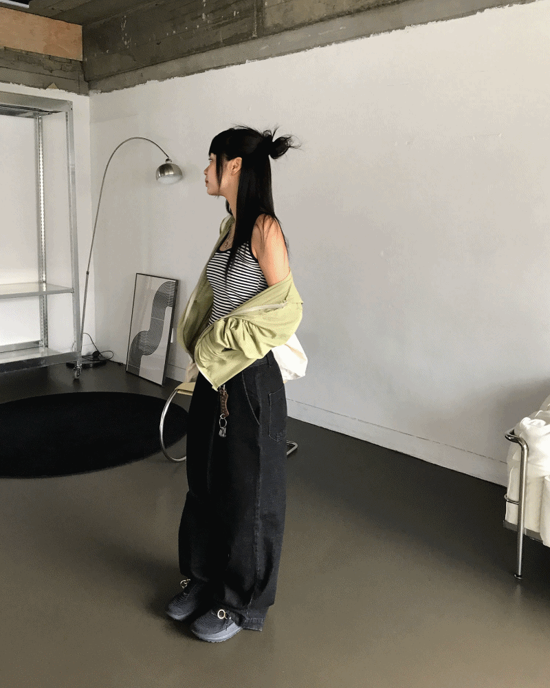 노어슨 CLASSIC PINTUCK WIDE DENIM PT (UNISEX)