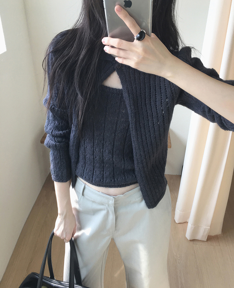 메이비베이비 Loya Cardigan Set (2colors) (예약주문 10/14이후 순차발송)