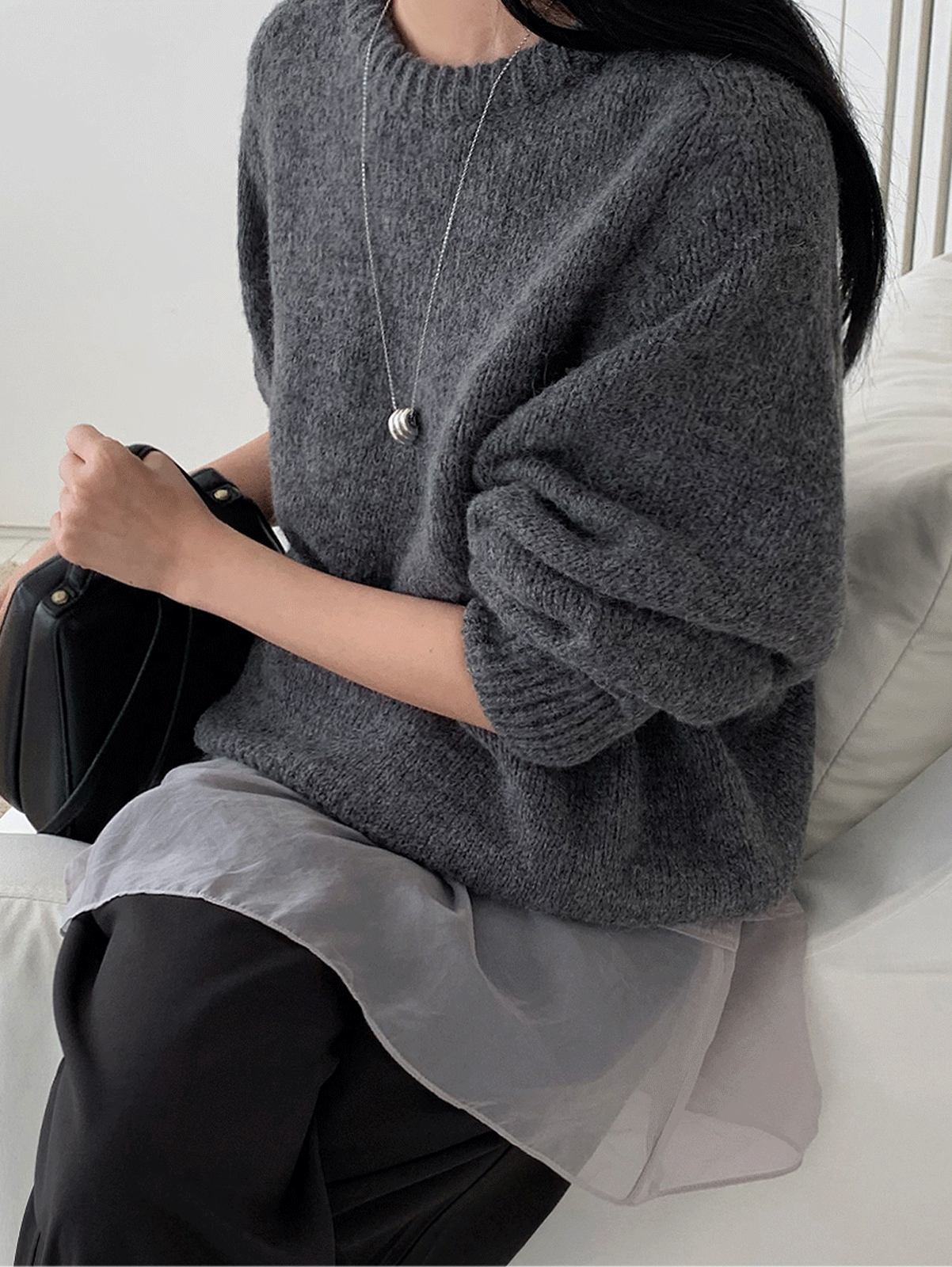 어리틀빗 pro alpaca round knit (5color) 울20