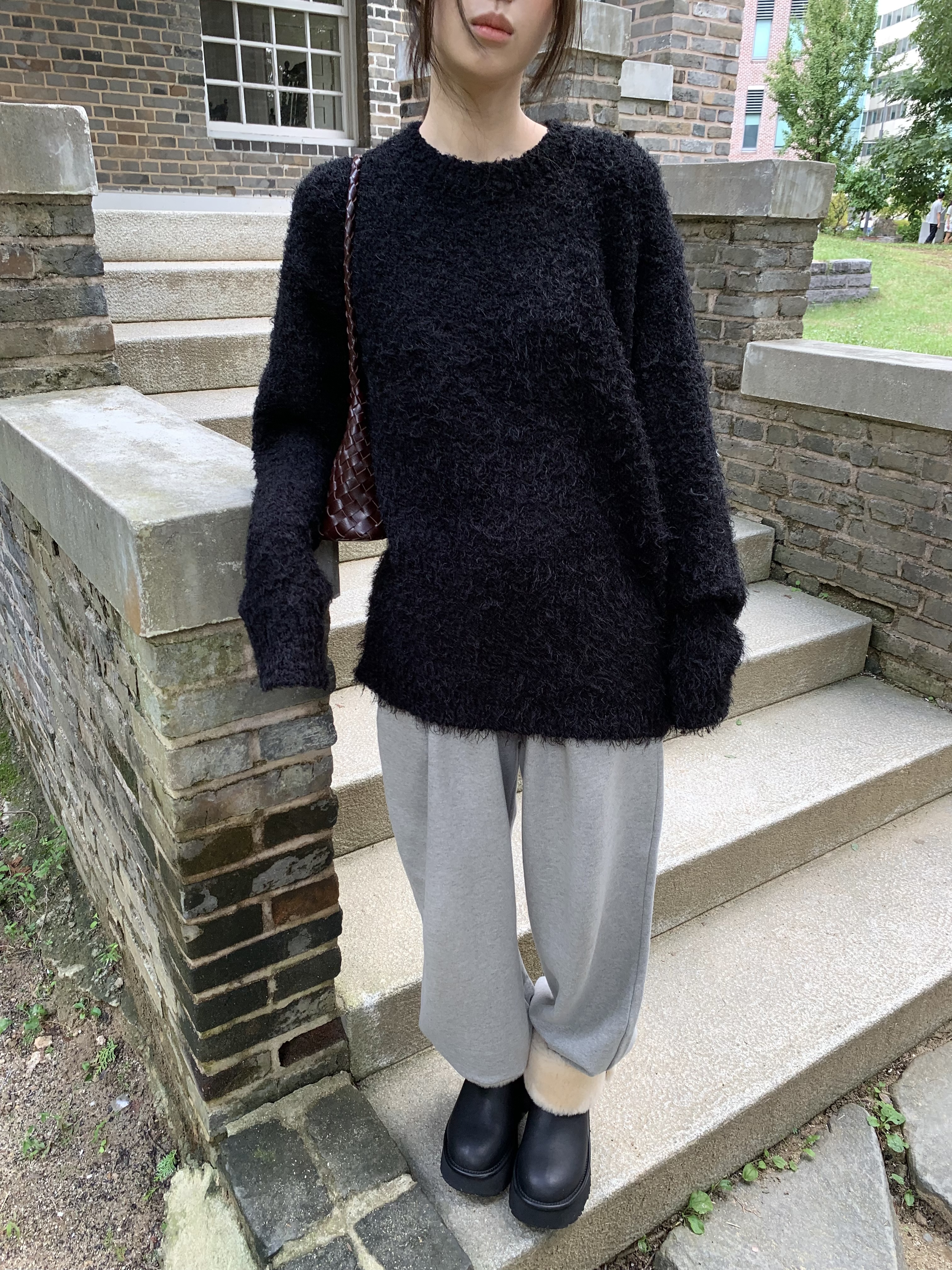 프릴리 PO. Soft Muse Hairy Knit