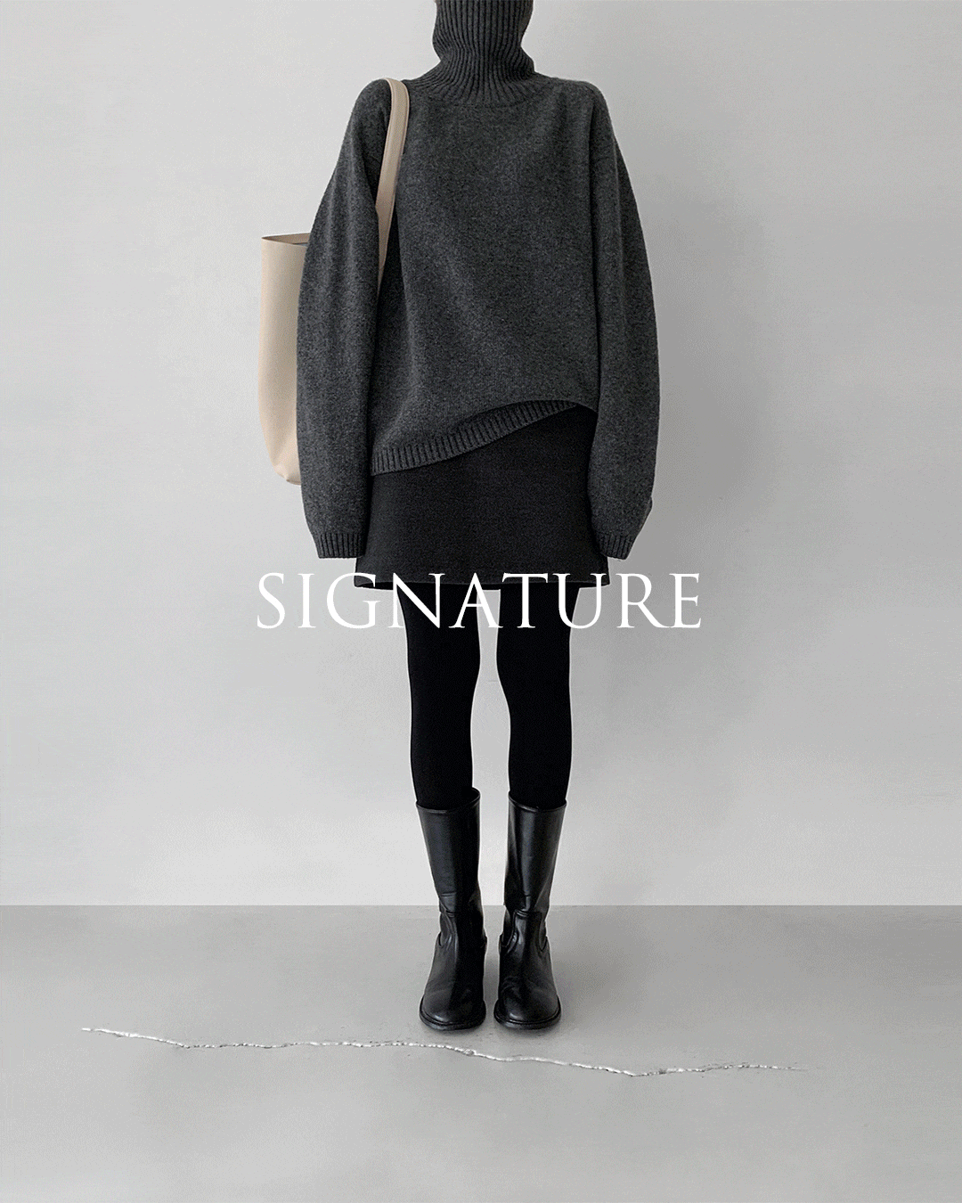 그루밍 Signature pola knit