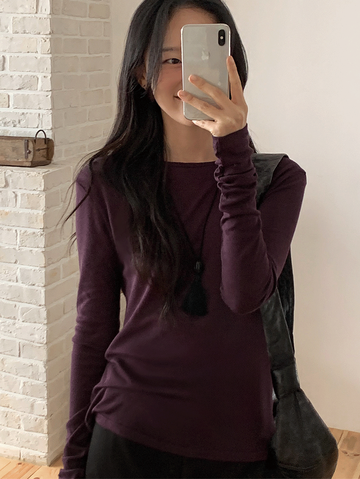 어리틀빗 line back slit tee (4color) 텐셀85