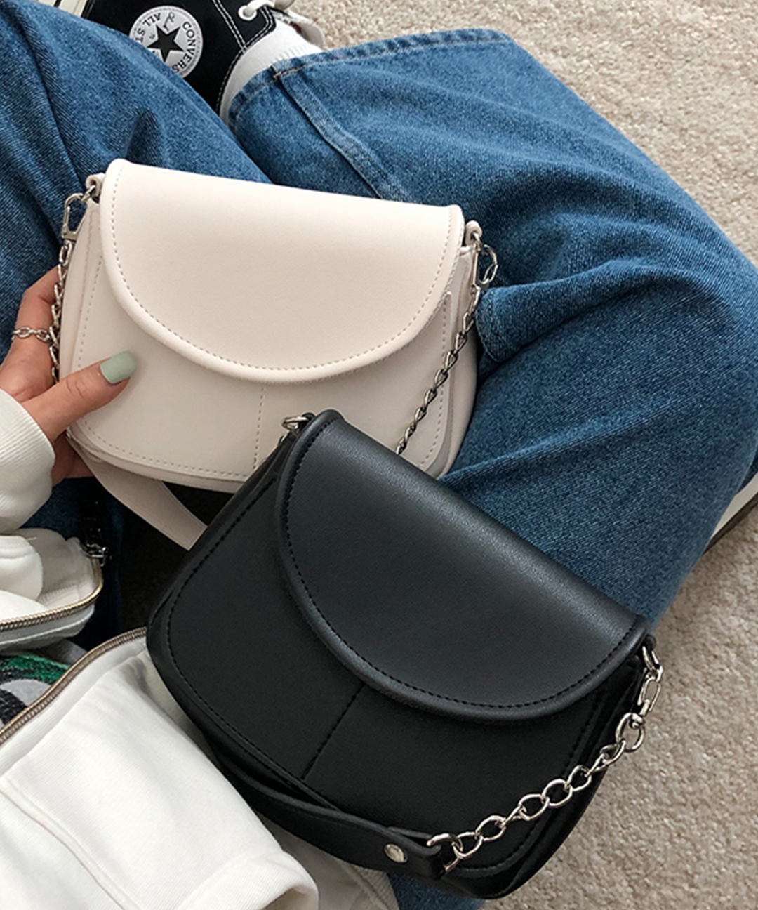 Sm Size당일 6col 넉넉한수납 데일리 플랩백 체인백 시티백 투웨이 바게뜨 데이트룩 겨울코디 캐주얼 토트 크로스백 숄더 핸드백 포켓 투웨이 인기 미니백 Mo2149