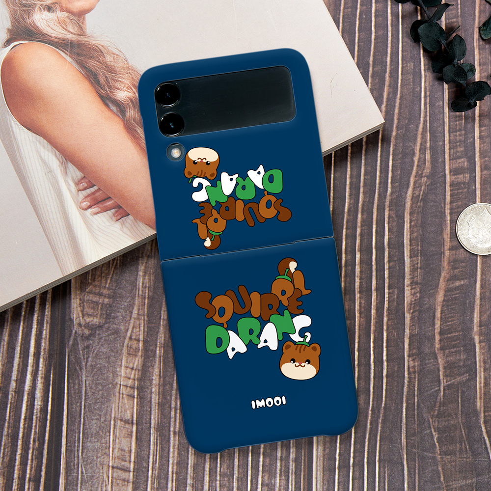 삼성 갤럭시 Z플립 케이스 하드 다랑레터링(지플립4 3 2 1 ZPLIP 제트플립)커플