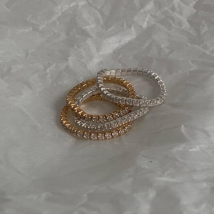 (silver925) Cube cubic ring